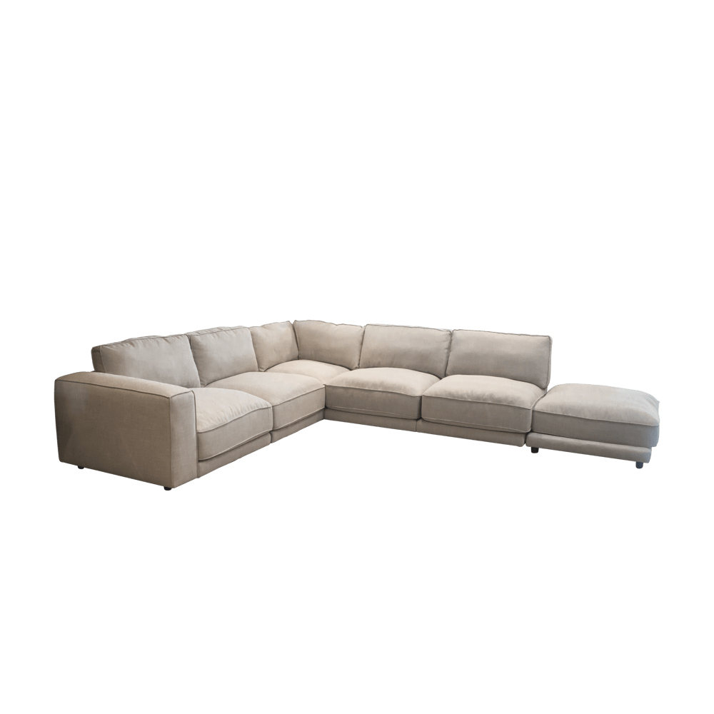 Sofá Seccional Conques + Ottoman | Gris Claro Tempo Design - Tempo Design