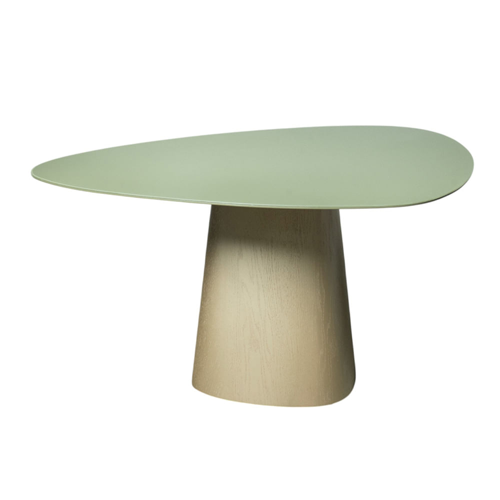 Mesa de Comedor Mia Verde Oliva Champagne Tempo Design - Tempo Design